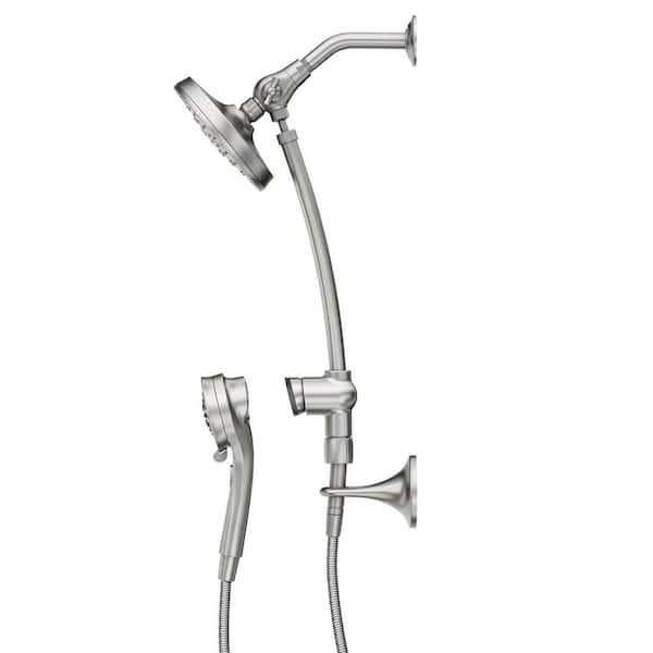 MOEN Attract with Magnetix 6-Spray Patterns 6.75 in. Wall Mount Dual ... MOEN Attract with Magnetix 6-Spray Patterns 6.75 in. Wall Mount Dual ...